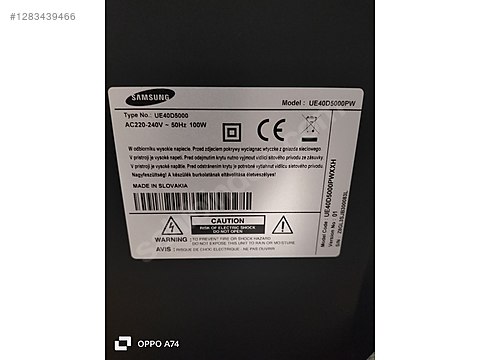 Samsung UE40D5000 - İkinci El Samsung LED & LCD TV İlanları sahibinden ...