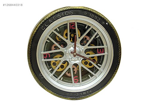 Saat Çarklı Jant Modeli C0122 40x9 cm 2 kg - Dekoratif Duvar Saatleri ...