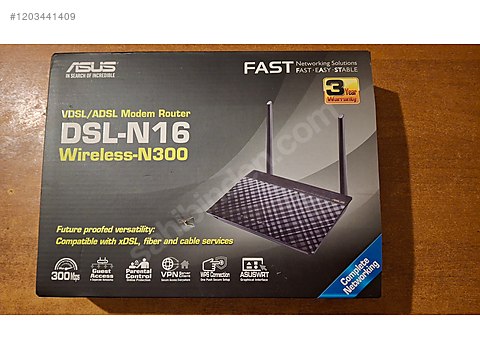 Garantili Asus DSL-N16-VPN-ADSL-VDSL-FiBER-Modem Router - VDSL Modem ...