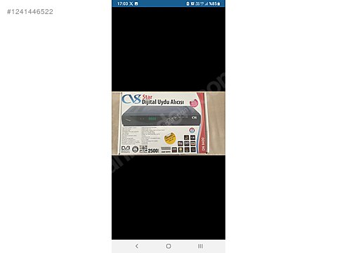 CVS Star DN 8400 Dijital Uydu Alıcısı sahibinden.comda - 1241446522