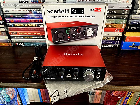 Focusrite scarlett solo mk2 ses kartı. sahibinden.comda - 1244446671