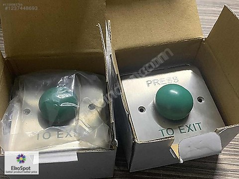 SPB004S Giriş Çıkış Basmalı Butonu Metal Kasa 85x85x40mm - 2Adet ...