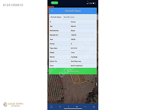 GOLDTOWN'DAN BAYAT'TA SATILIK 851 m2 BAHÇE - Satılık Arsa İlanları ...
