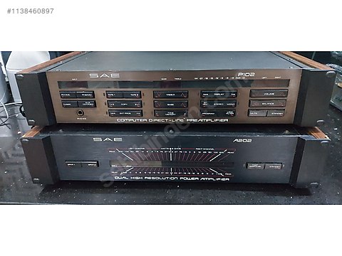 Diğer Power Amfi - SAE P102 Pre Amfi SAE A202 8 ohm 2*100 watt Power amfi - 1138460897