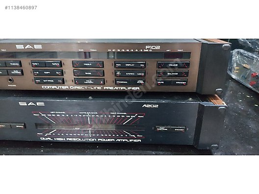 Diğer Power Amfi - SAE P102 Pre Amfi SAE A202 8 ohm 2*100 watt Power amfi - 1138460897