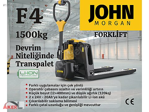 HEM KALİTELİ-HEM UYGUN FİYATLI-LİTYUM AKÜLÜ F4 TRANSPALET!!! - Sanayi ...