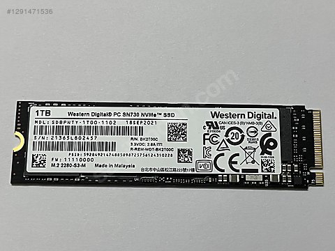 WD Black Sn730 1tb Ssd (sadece Takas 512gb ssd ile) sahibinden.comda ...