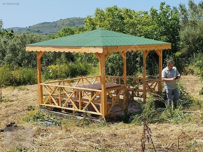 Ahşap Çardak & Kameriye & Bahçe Mobilya Modelleri - 1153473100