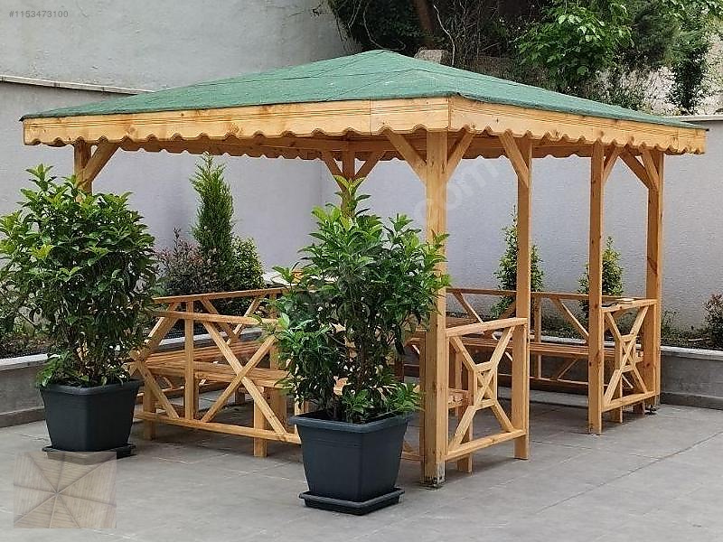 Ahşap Çardak & Kameriye & Bahçe Mobilya Modelleri - 1153473100