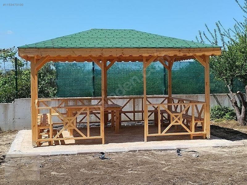 Ahşap Çardak & Kameriye & Bahçe Mobilya Modelleri - 1153473100