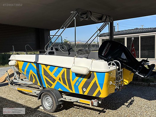 BOSS 470 +60 HP MERCURY+ RÖMORK +TENTE +SES SİSTEMİ +B11 MARİNE ...