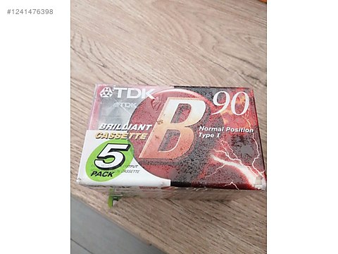 TDK B-90 Brilliant Boş Teyp Kaseti (5 ADET) - Müzik Kasetleri Alışverişte İlk Adres sahibinden ...