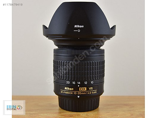 Lenses Nikon AF P 10 20mm f4.5 5.6G VR Lens KUSURSUZ ER ND G TAL DE at sahibinden 1178479419