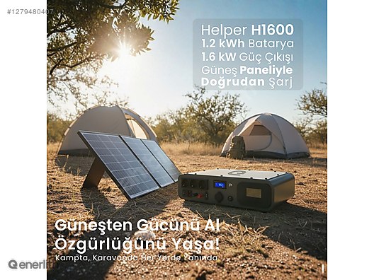 H1600 Helper Serisi Taşınabilir LiFePO4 Solar Güç İstasyonu ...