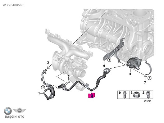 Otomobil & Arazi Aracı / Motor / 11538854735 BMW F20 F30 G20 G30 TURBO ...
