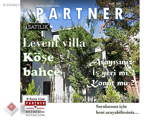 Levent 4.Gazeteciler Ülgen Sokak 3+1 Bakımlı köşe villa - Satılık Villa ...