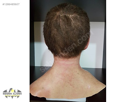 KISA SAÇLI VE SAKALLI BALMUMU SİLİKON MASKE BİRER SANAT ESERİDİR ...
