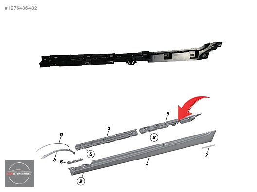 Bmw 5 Serisi F10 Sol Arka Marşpiyel Tutma Braketi 51777207937 - İlan ve ...