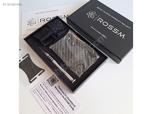 ROSSM WALLET Gerçek Karbonfiber Kartlık Cüzdan ( SIFIR ) - Erkek Giyim ...