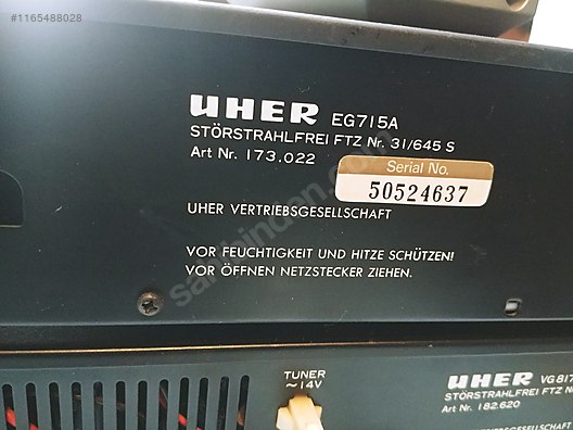 Diğer Analog Tuner - UHER EG-715A TUNER - 1165488028
