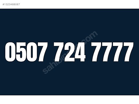 0507*724 7777 | ÖZEL NUMARA | 77777 | 777777 sahibinden.comda - 1323488087