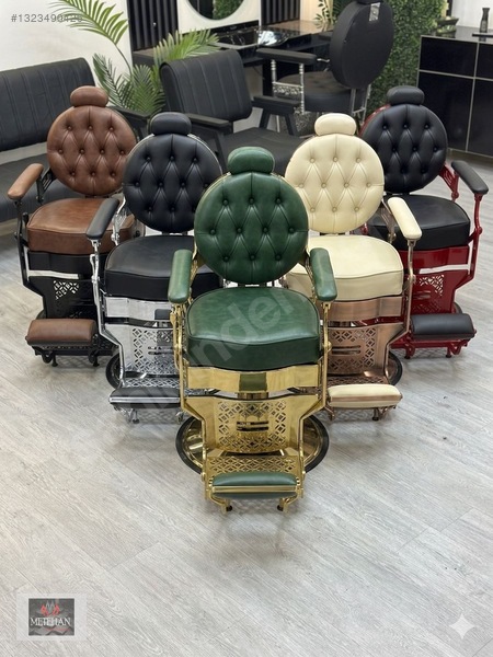 ERKEK BERBER KOLTUĞU VİP ALFA MODEL GOLD KAPLAMA - Kuaför Ekipmanları ...