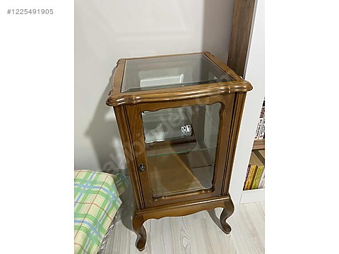 Yemek Odası / Antika Büfe & Vitrin / Antika eski vitrin el yapımı ahşap ...