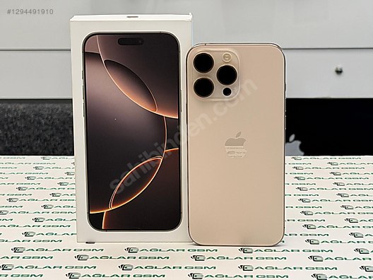 Apple / iPhone 16 Pro Max / İPHONE 16 PRO MAX 256GB ÇÖL TİTANYUM 12 AY ...