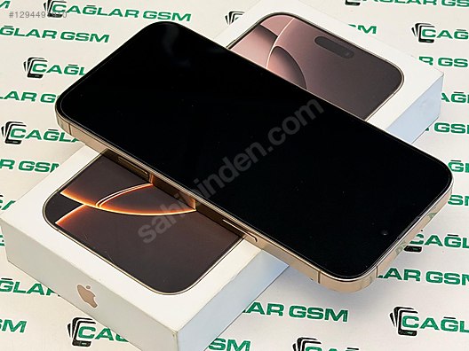 Apple / iPhone 16 Pro Max / İPHONE 16 PRO MAX 256GB ÇÖL TİTANYUM 12 AY ...