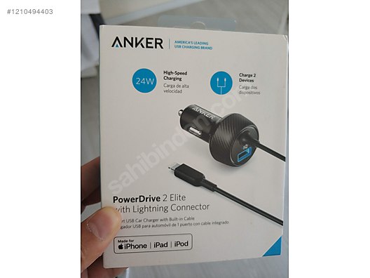 iPhone Anker PowerDrive 2 Elite Arac arj Cihaz sahibinden da 1210494403