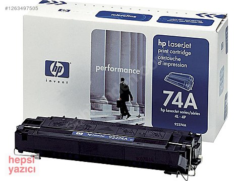 Toner / HP / HP 74A 92274A Siyah Orijinal Toner sahibinden.comda ...
