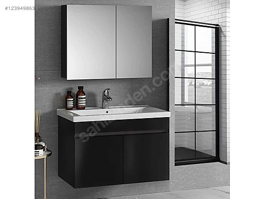 ANTRASİT GRİ MDF 80 CM BANYO DOLABI - Banyo Dolabı ve Yapı Malzemeleri ...