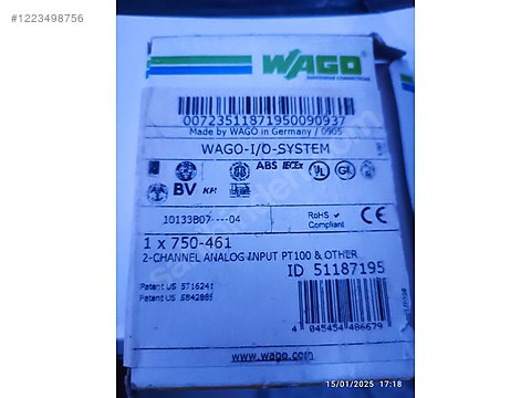 WAGO 750-461 , 2 Kanallı, Analog Giriş Modülü sahibinden.comda - 1223498756
