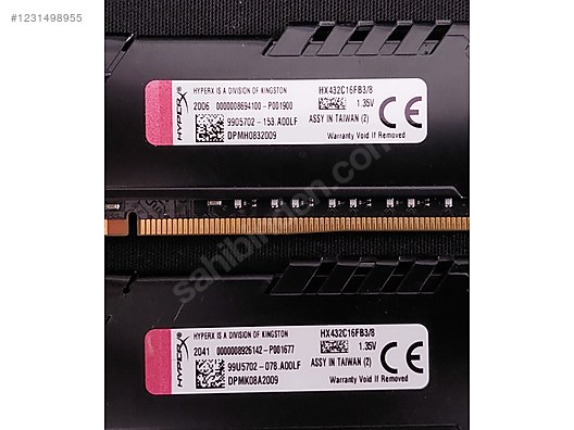 Kingston HyperX Fury (2x8) 16GB 3200 MHz CL16 RAM - RAM Bellek ve Tüm ...