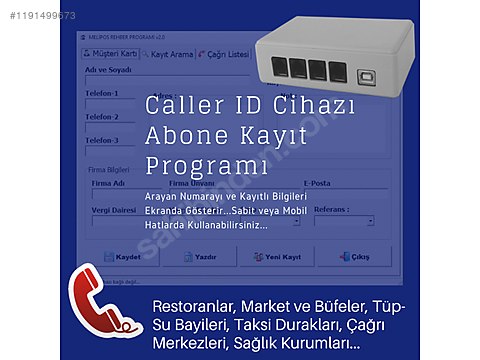 MÜŞTERİ TELEFON-ADRES KAYIT PROGRAMI (CALLER ID İLE ARAYANI BUL ...