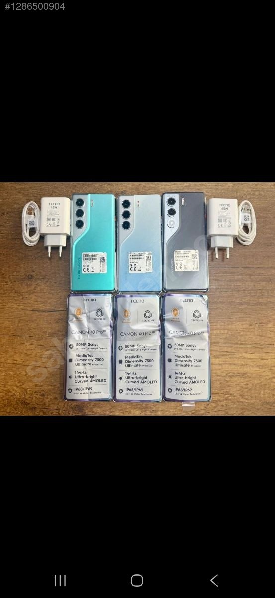 Tecno / Camon 40 Pro 5G / camon 40 pro 5g sıfır 256 12+12 kacmaz ...