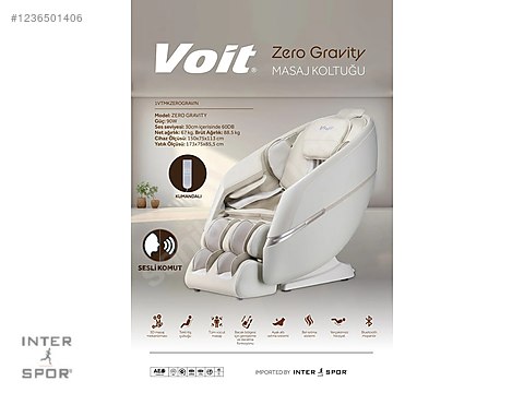 Voit Zero Gravity Masaj Koltuğu 3D Masaj Kumandalı Bluetoothlu ...