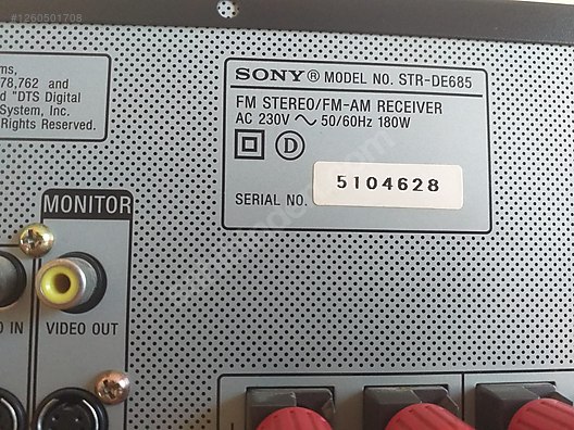 Sony Receiver Amfi - SONY STR-DE685 AMFİ - 1260501708
