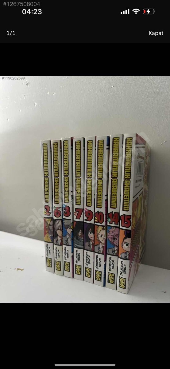 my hero academia manga sahibinden.comda - 1267508004