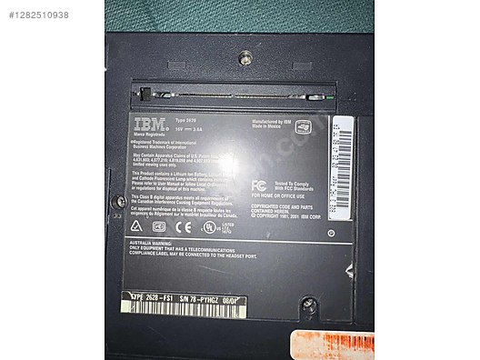 IBM / IBM ThinkPad A22m, 2001 civarında üretilmiş bir model. sahibinden ...