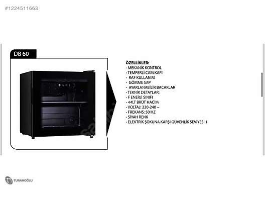 SIFIR DİJİTSU DB60-DB70 CAMLI MİNİBAR MİNİ BUZDOLABI KOMPRESÖR - Sıfır ...