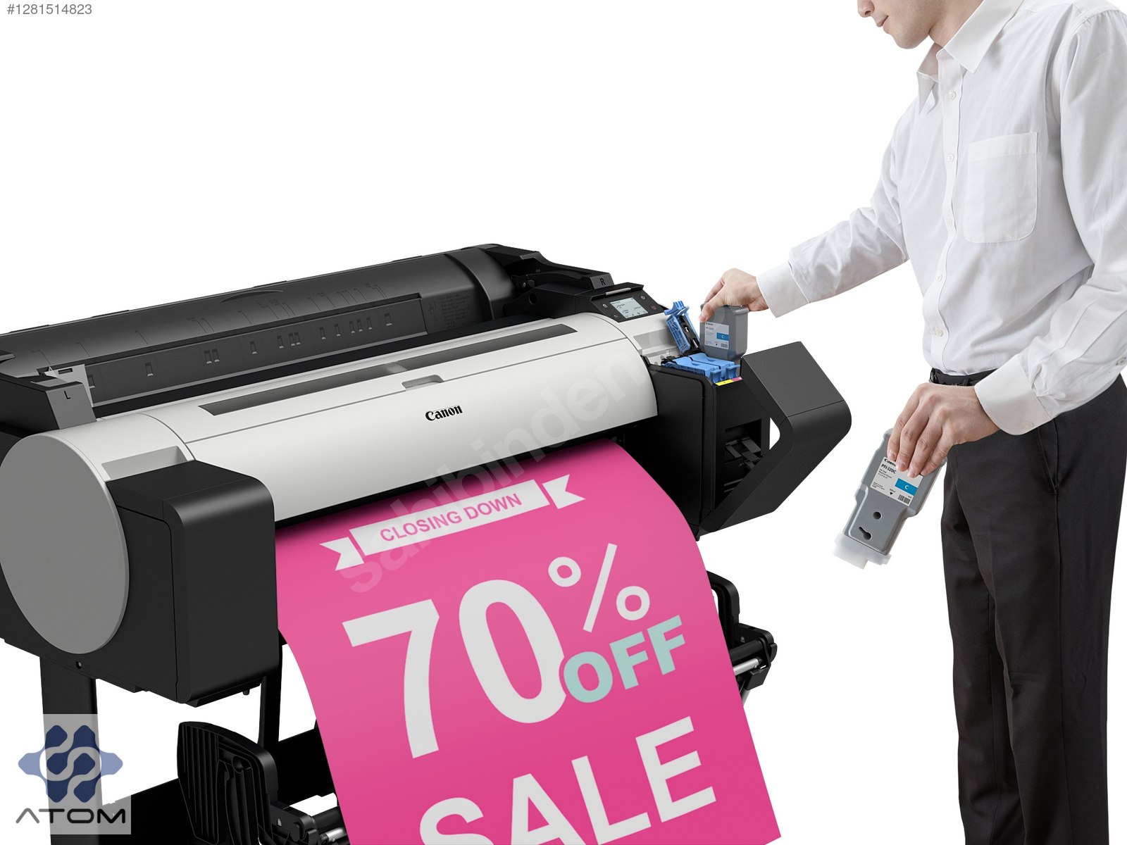 ATOM BASKI*SIFIR AYARINDA*Canon TM-300 Plotter Makinesi - Yazıcı ...