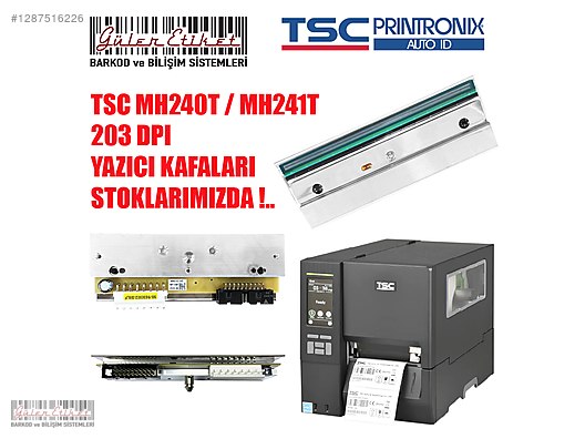 TSC MH241 / MH240 Yazıcı Kafası 203 dpi Printhead PH-MH241-0001 ...