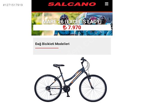 SALCANO EXCEL S LADY 26 JANT SIFIR BİSİKLET sahibinden.comda - 1271517919