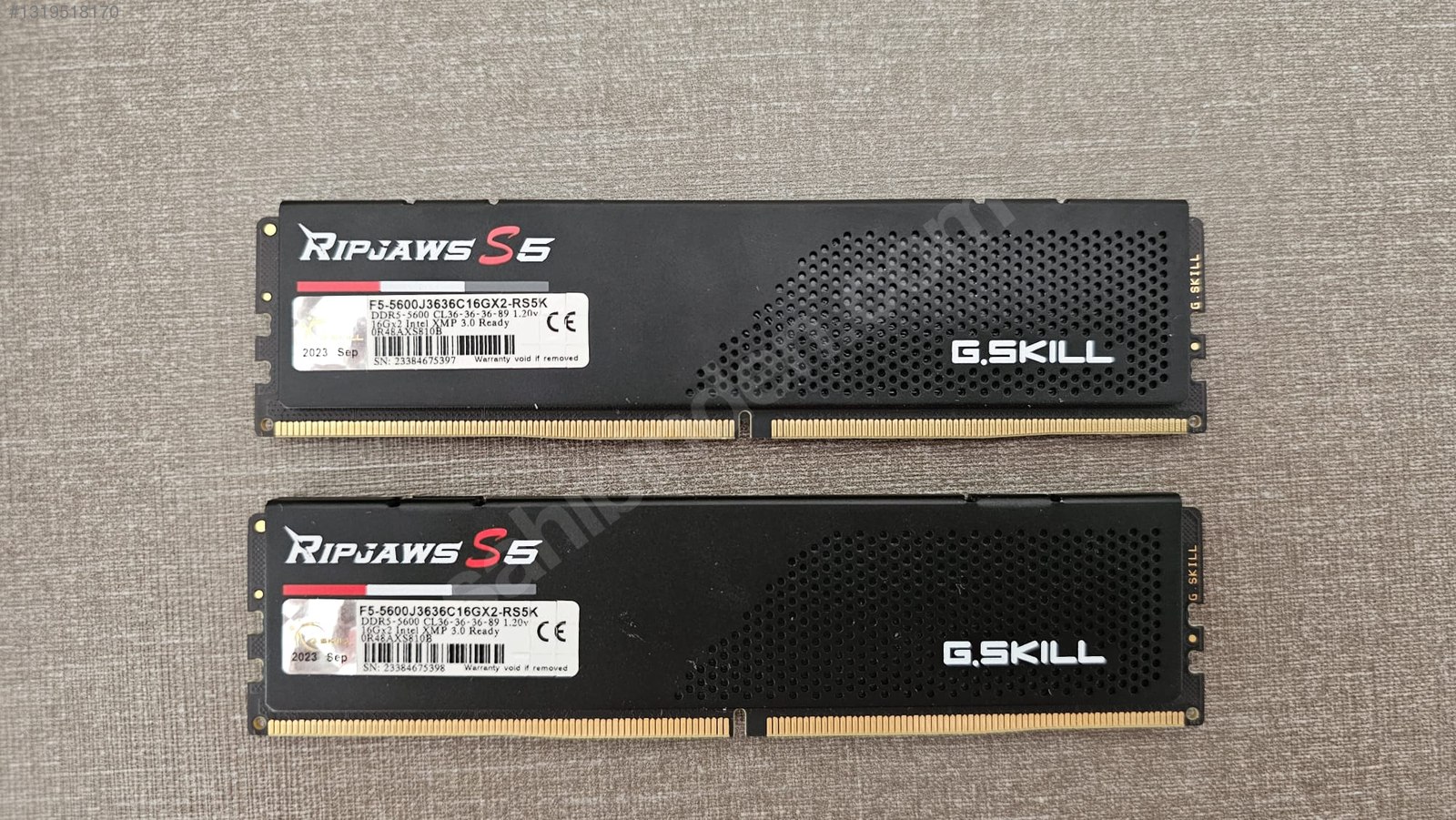 GSKILL 32GB (2x16GB) RIPJAWS S5 DDR5 5600MHz CL36 RAM sahibinden.comda ...