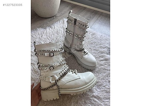 Beyaz bot , boyut 39 - Kadın Bot Modelleri - 1227523335