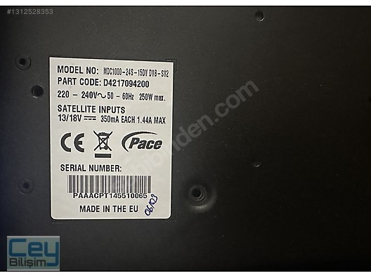 Pace MDC1000 Headend CMTS DOCSIS IPTV Digital Mdc1000-24s-15dv ...