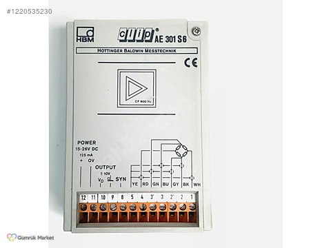 HBM AE 301 S6 Hottinger Baldwin Measuring Amplifier AE301S6 sahibinden.comda - 1220535230