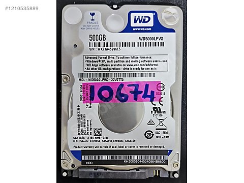 WD 2.5" 500 GB HDD - İlan ve alışverişte ilk adres sahibinden.com'da ...