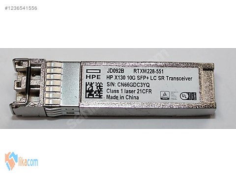 HPE JD092B RTXM228-551 X130 10G SFP+ LC SR Transceiver Module ...